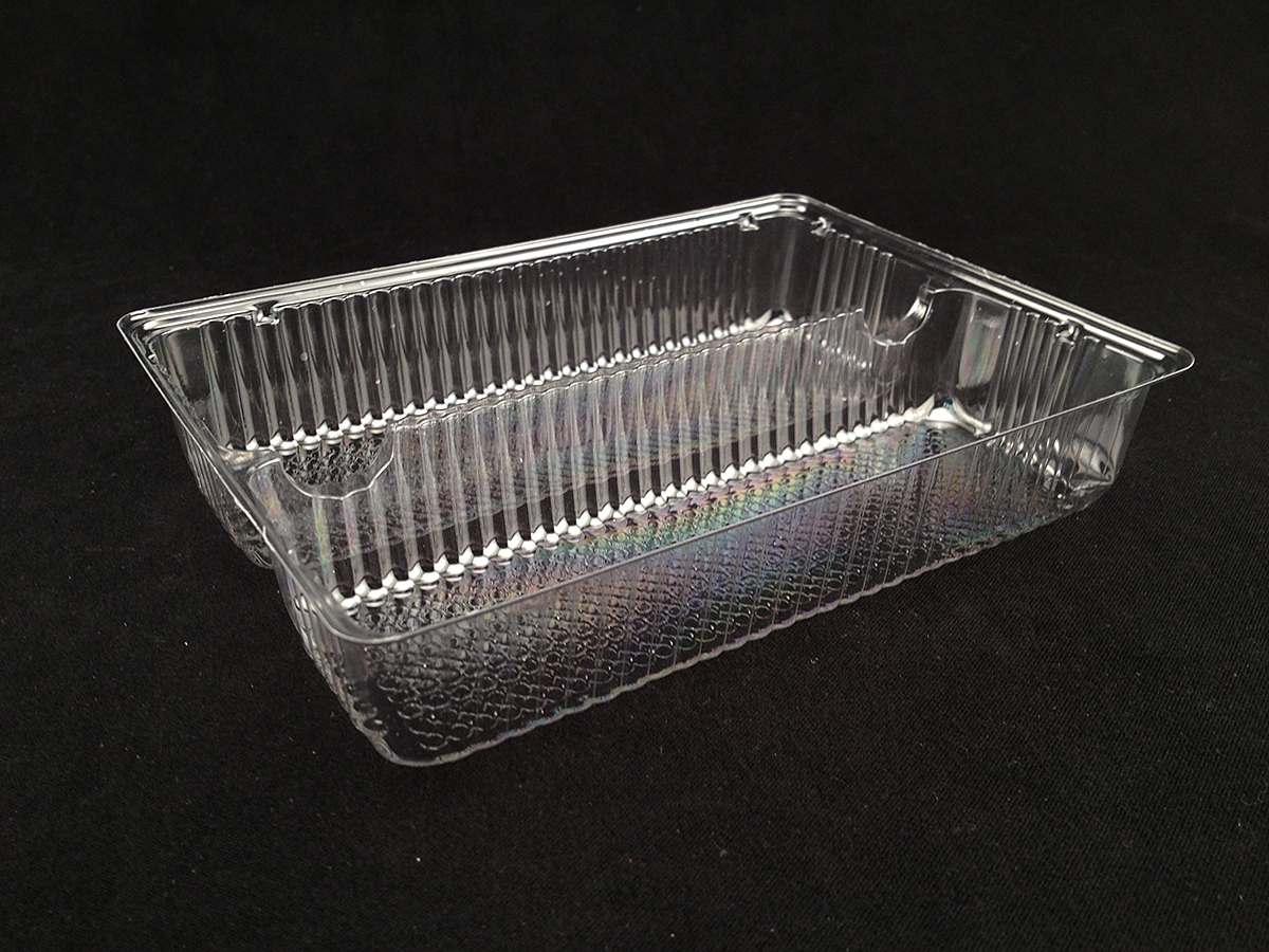 Rectangle 2 Cmpt Overwrap Tray 4702 | Form Plastics